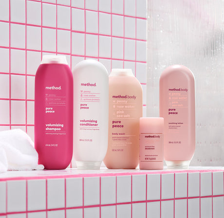 Peony, Rose Water, & Pink Sea Salt Body Wash | Pure Peace - 18 oz ...