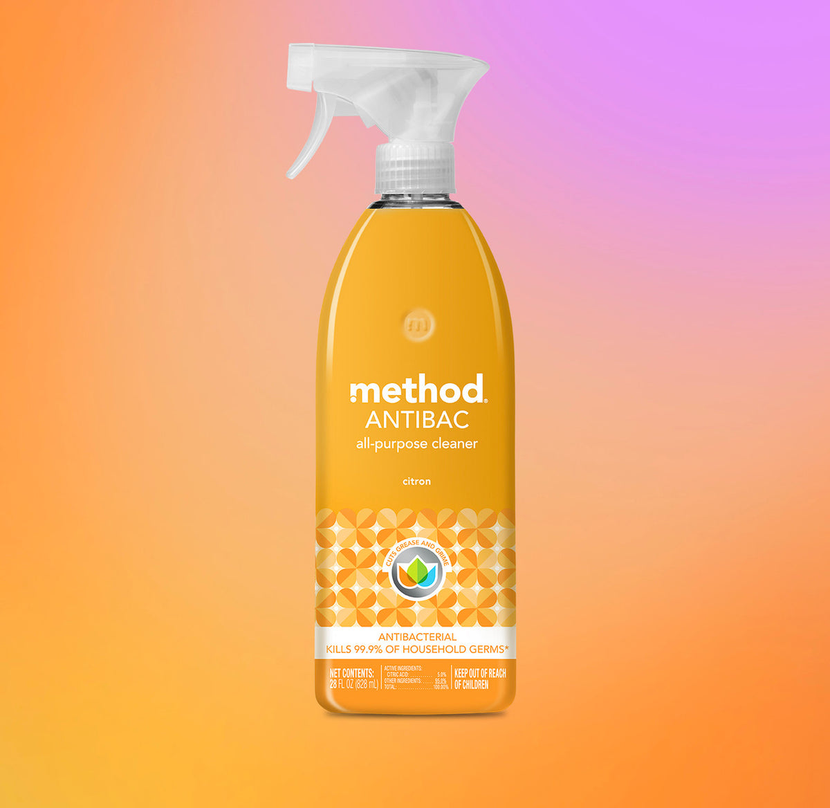 method | Antibacterial All-Purpose Cleaner, Citron, 28 oz – method products