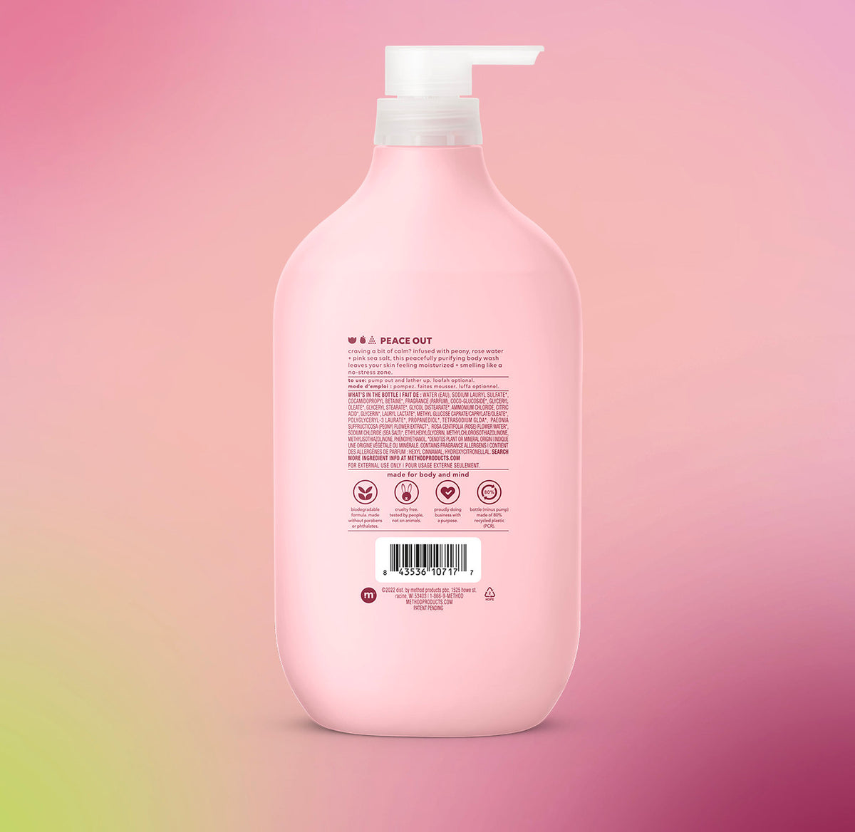 Pure Peace Body Wash 28 oz | Method Body – method products