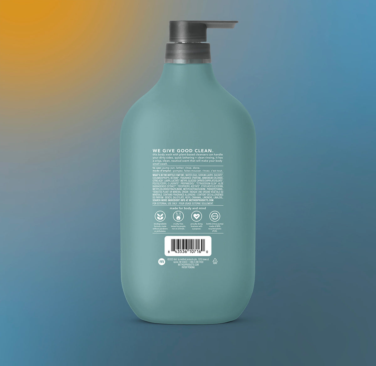Men’s Best Body Wash Sea n Surf - 28 oz | Method Men – method products