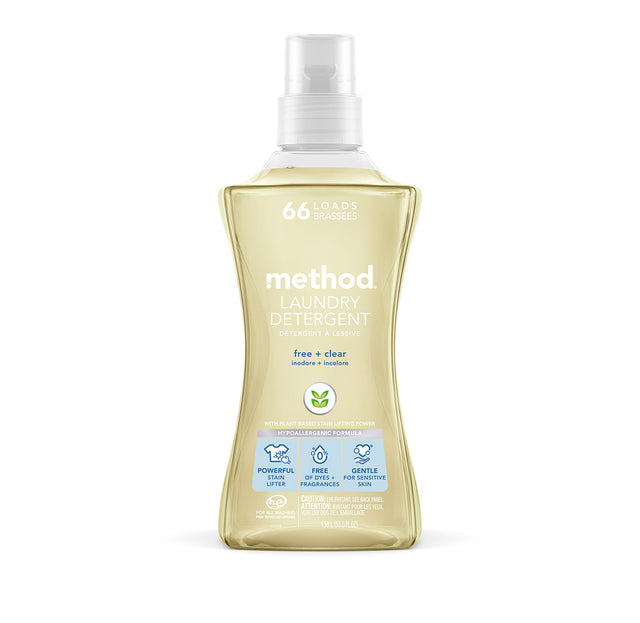 method | Laundry Detergent, Free + Clear, 53.5 oz, 66 Loads – method ...