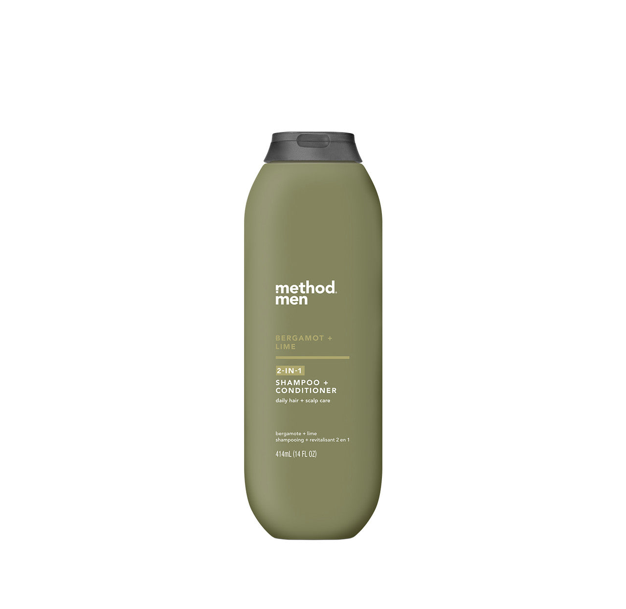 men’s 2-in-1 shampoo + conditioner, bergamot + lime - 14 oz | method ...