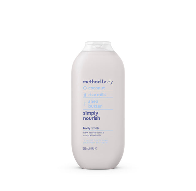 Shea Butter, Coconut, & Rice Milk Body Wash | Simply Nourish - 18 oz ...