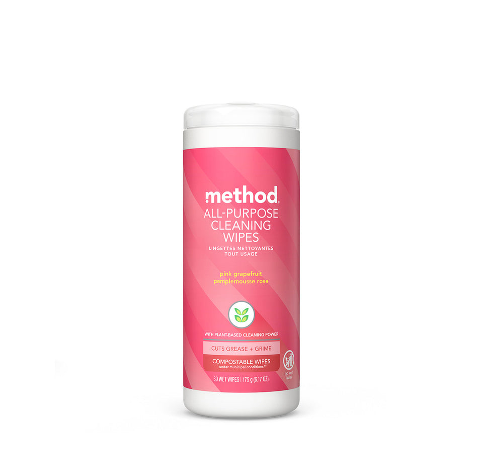 method | All-Purpose Cleaning Wipes, Pink Grapefruit, 30 ct – method ...