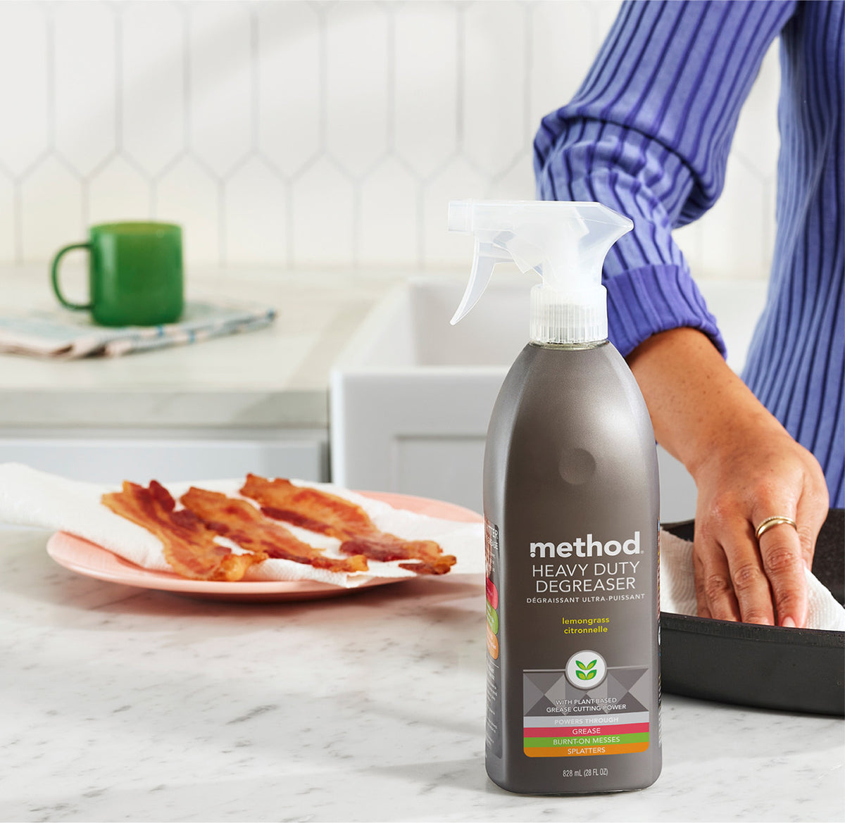 method | Heavy Duty Degreaser, Lemongrass, 28 oz – method products