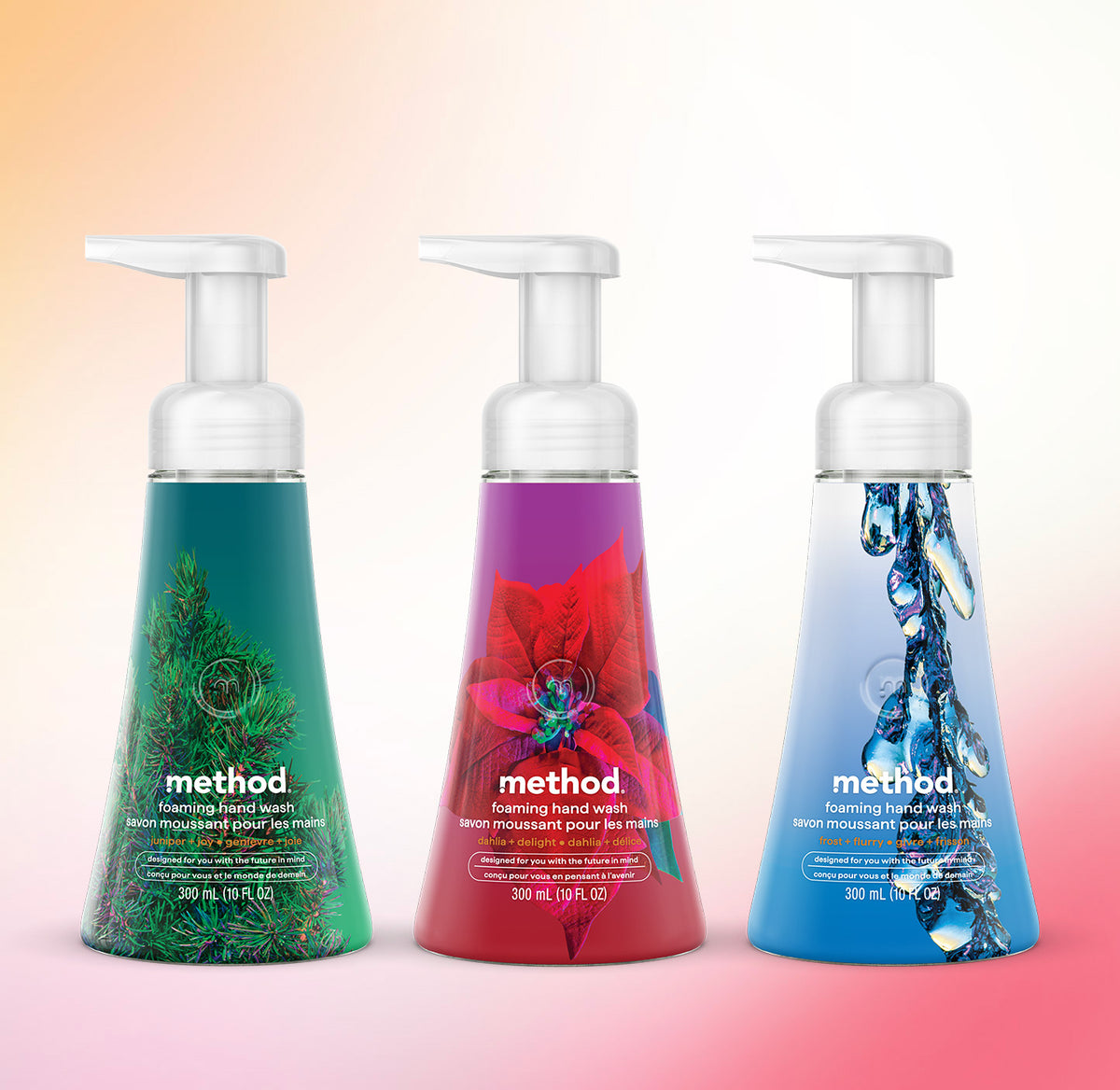 holiday hand wash variety trio, 30 oz – method products