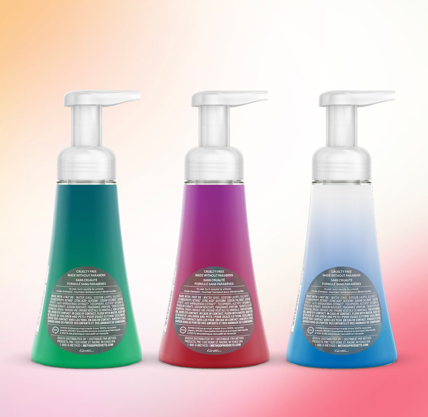 holiday hand wash variety trio, 30 oz – method products