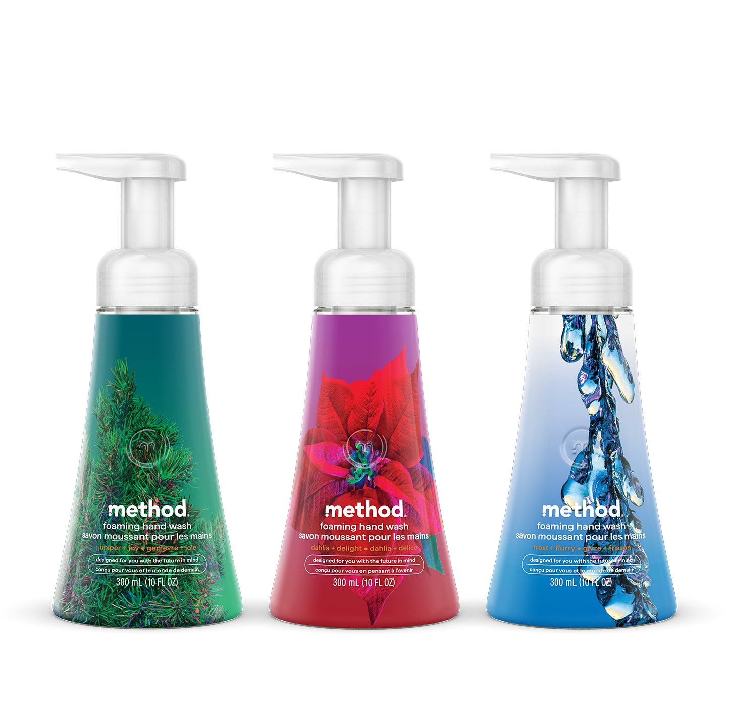 holiday hand wash variety trio, 30 oz – method products