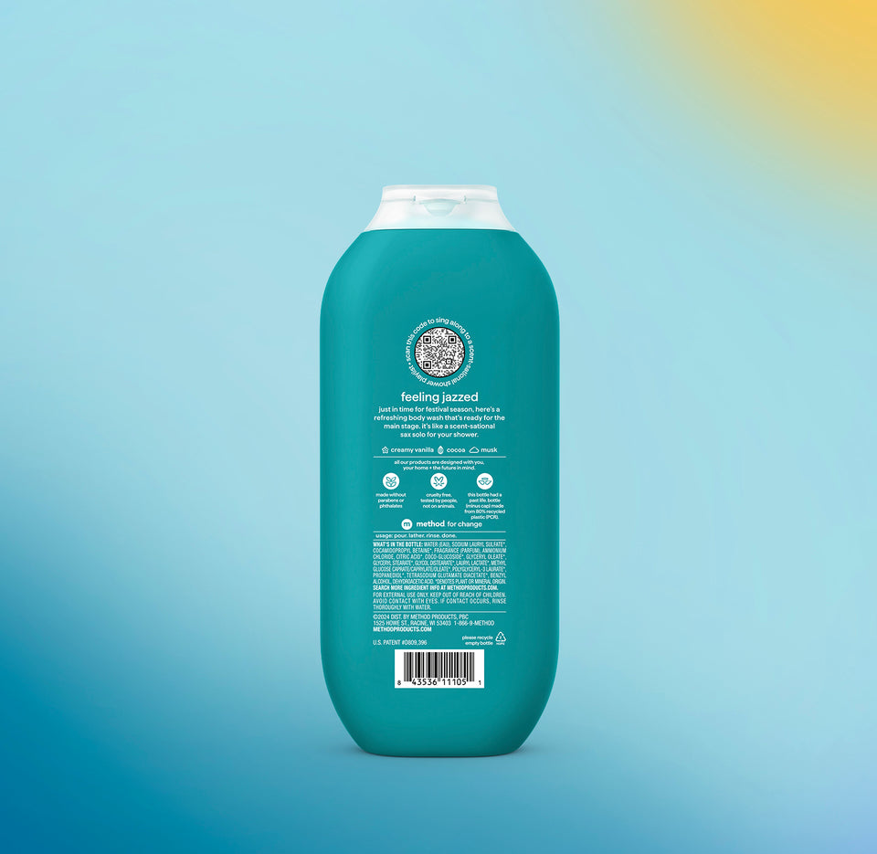 Vanilla Body Wash | Feeling Jazzed - 18 oz | Method Body – method products
